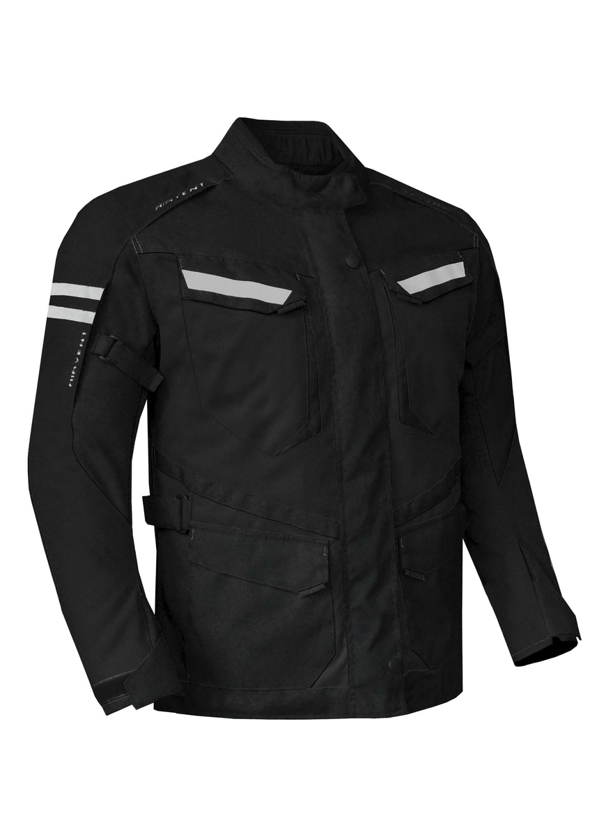 Dream Apparel Mens Motorcycle jacket Black, Armored Protective Round N ...